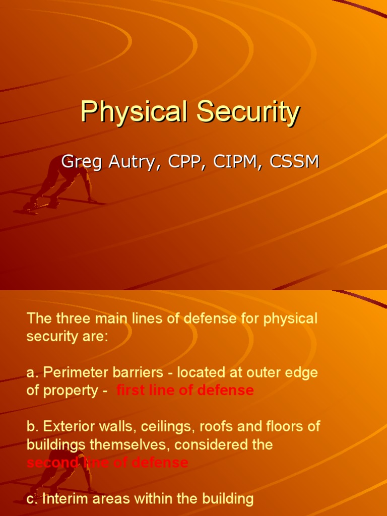 CPP Physical Security | PDF