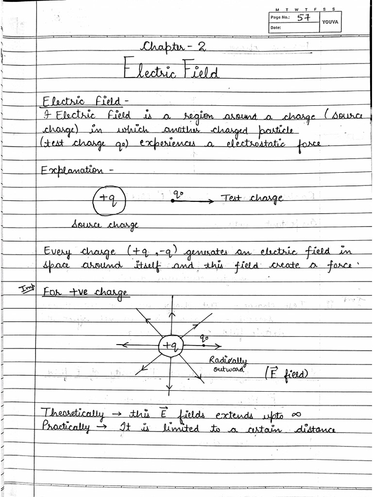 Electric Field Theory | PDF