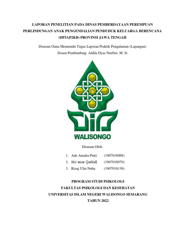 Media20221005297LAPORAN PENELITIAN PADA DP3AP2KB | PDF