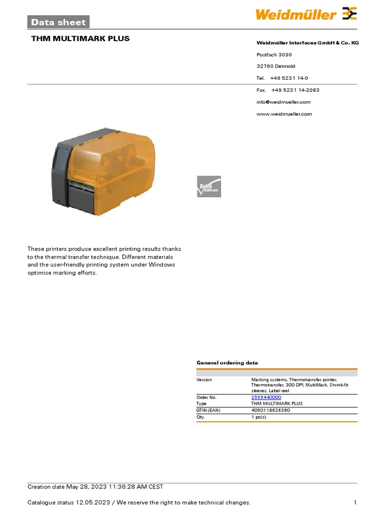 Thm Multimark Plus En Pdf Printer Computing Computing