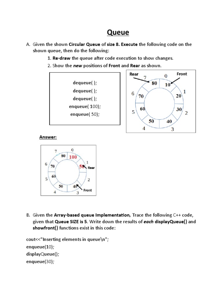 DS FinalRevision | PDF | Queue (Abstract Data Type) | Computer Science