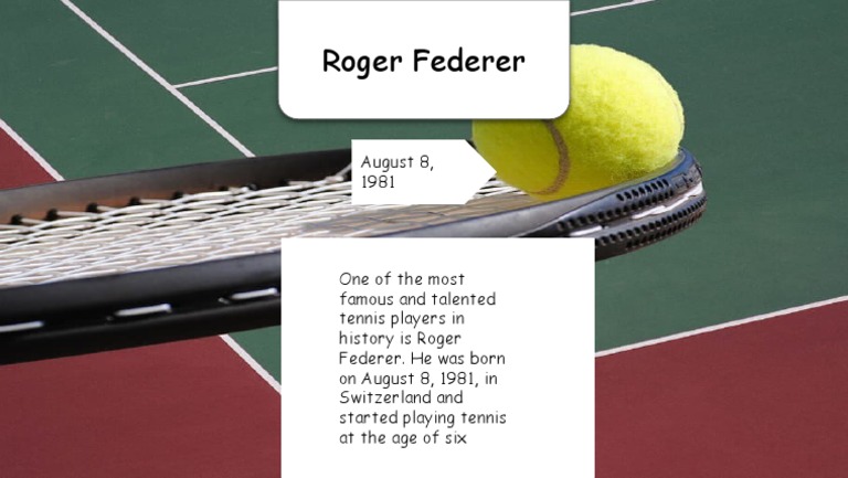 Roger Federer's Tennis Career Overview | PDF
