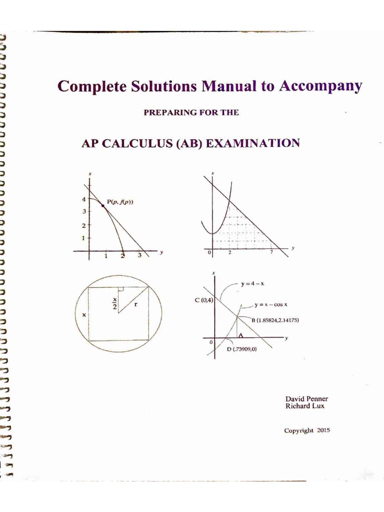 Preparing For The AB AP Calculus Examination George Best Worked ...