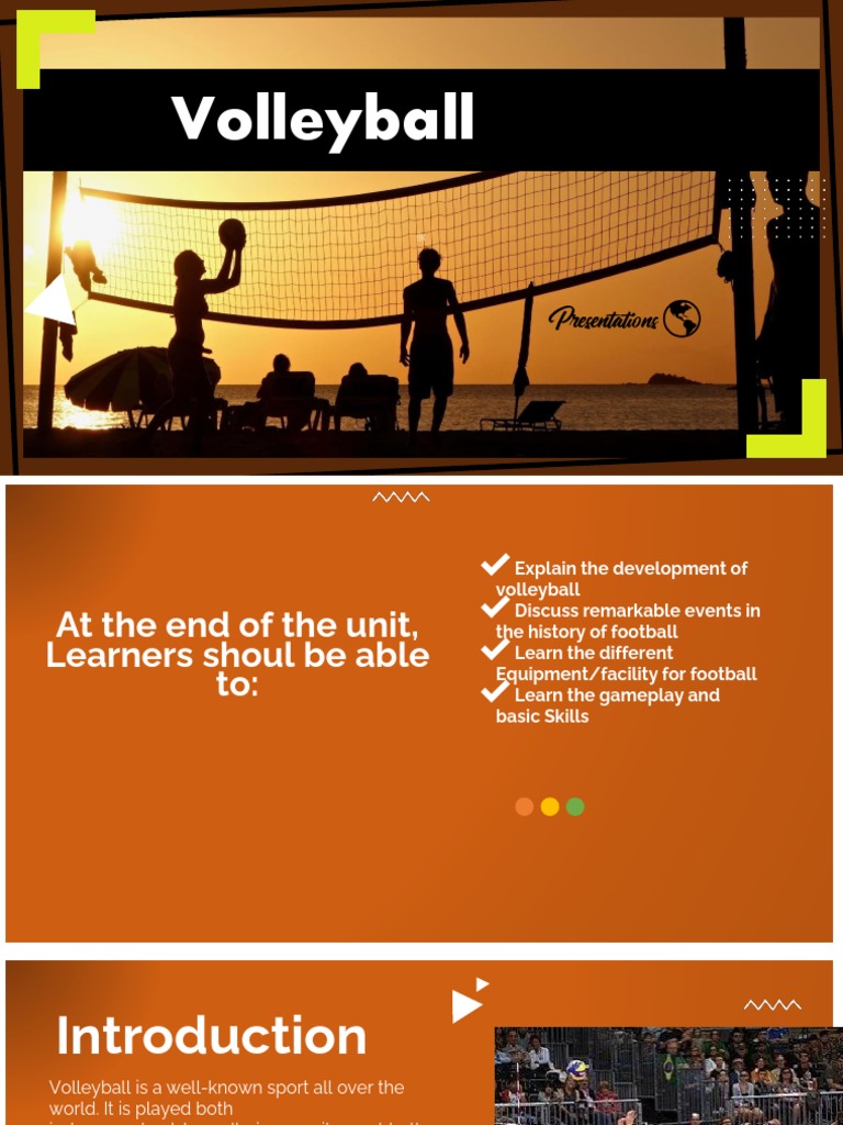 Intro To Volleyball | PDF | Volleyball | Sports