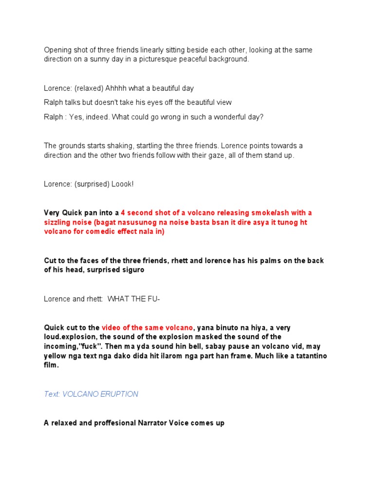 Short Film Simple Sample Script | PDF