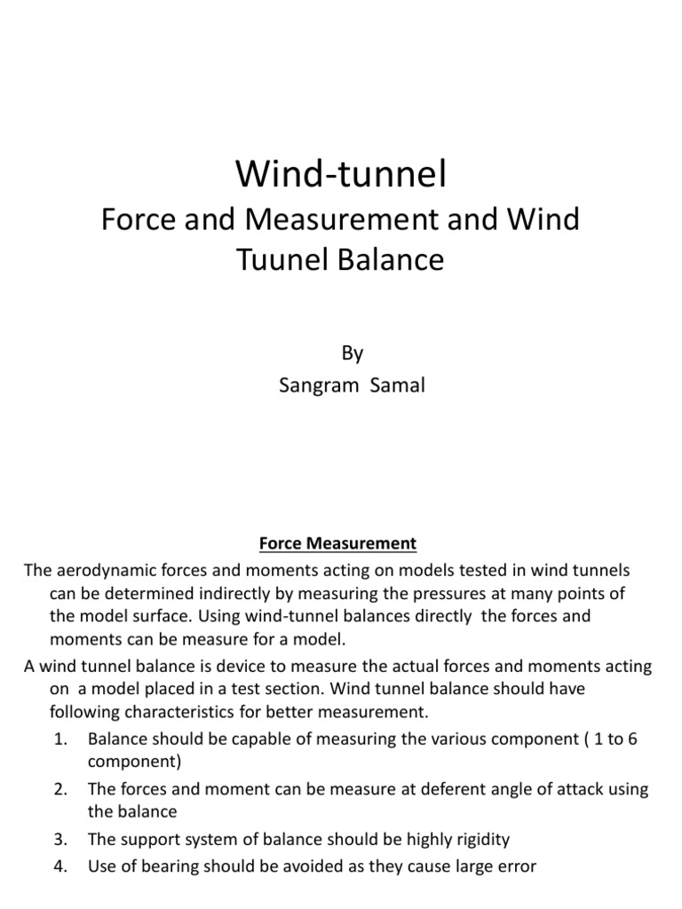 Force and WindTunnel Balance | PDF | Wind Tunnel | Calibration