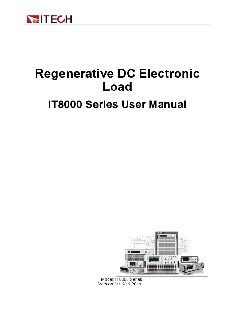 Itech IT8000 User Manual | PDF | Menu (Computing) | International Electrotechnical Commission