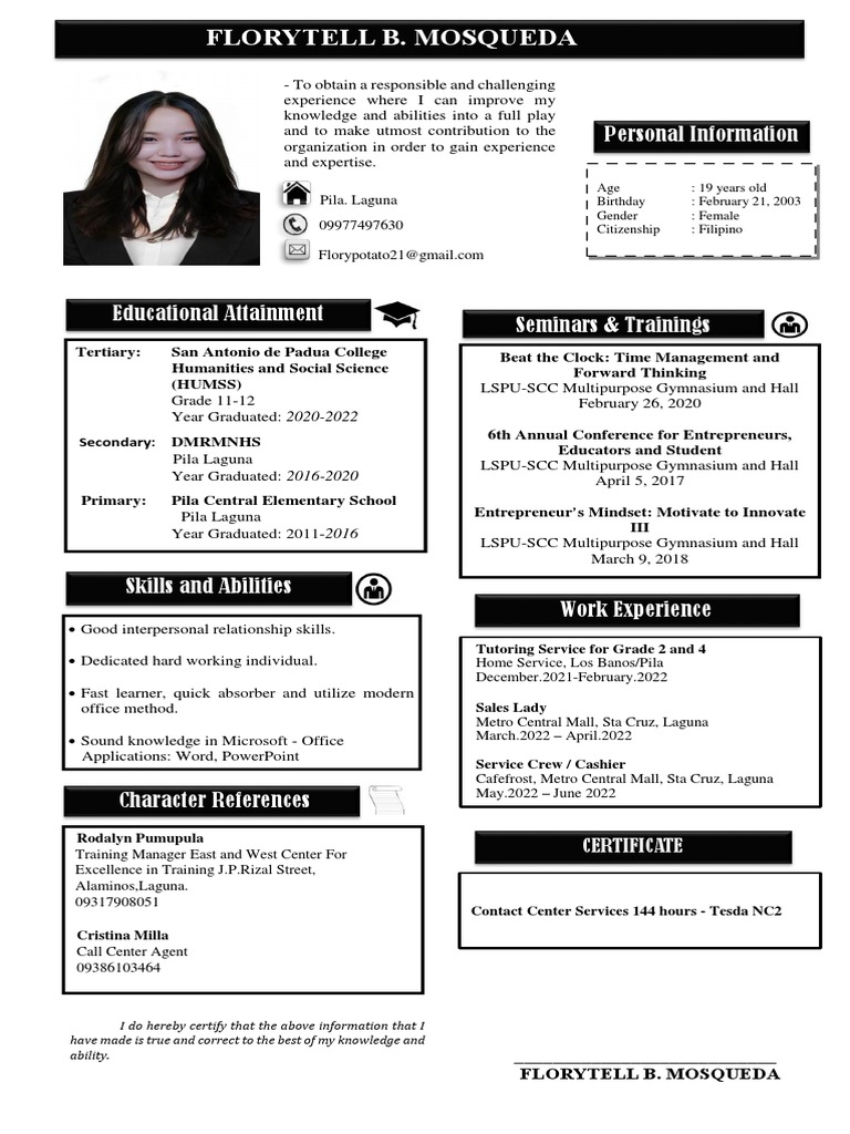 Resume Flory B | PDF | Cognition | Learning