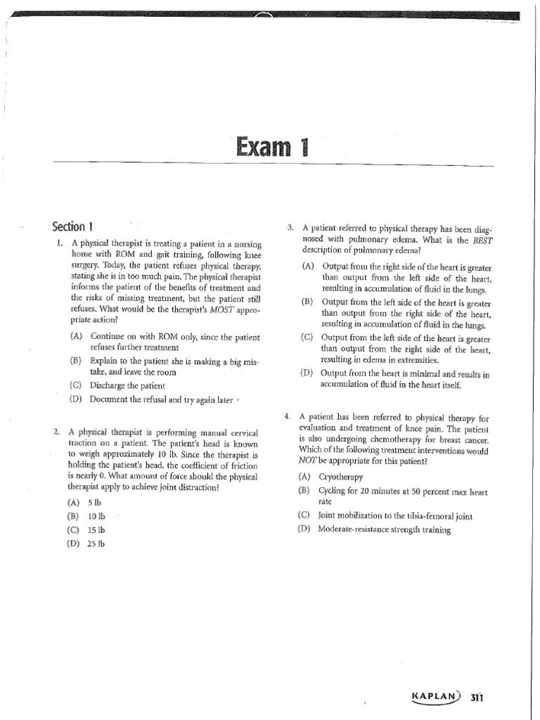 Kaplan Exam 1 1-250-1 | PDF