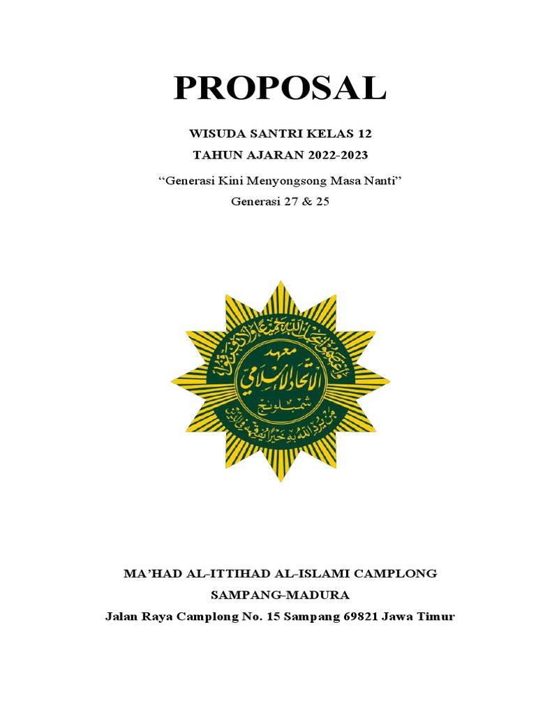 Proposal Wisuda | PDF