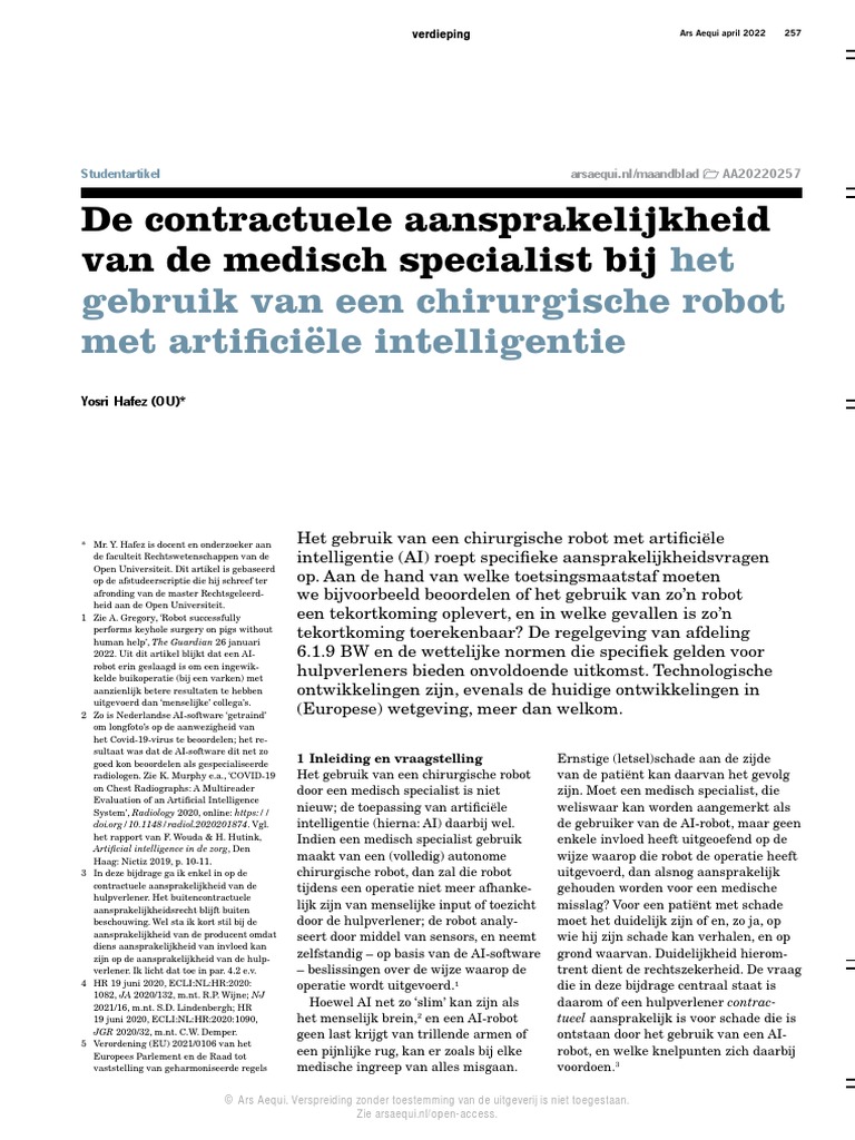Ars Aequi April 2022 | PDF