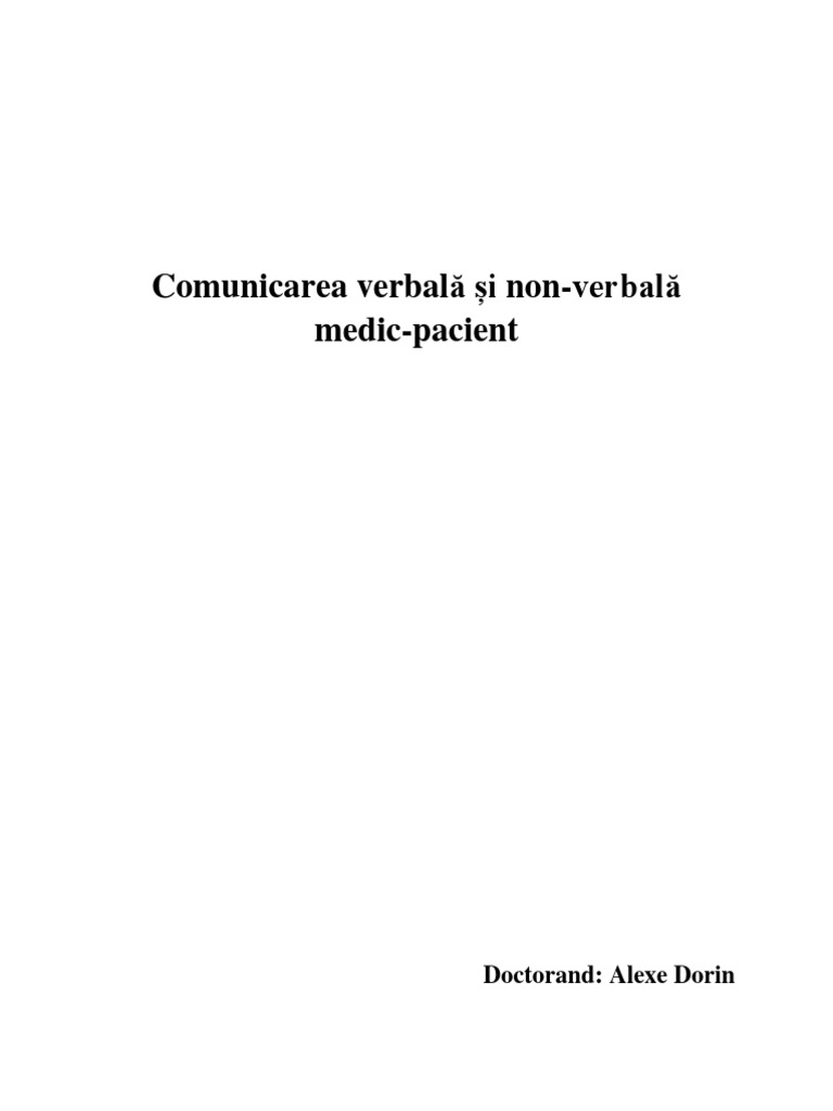 Proiect Comunicare si prezentare orala | PDF