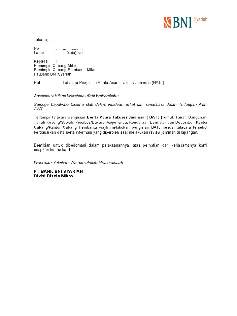 Tatacara Pengisian BATJ | PDF