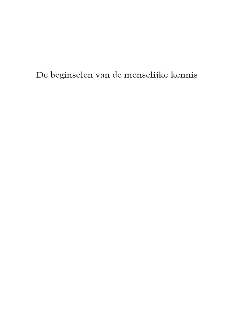 J. Doomen, Vertaling Van George Berkeley, de Beginselen Van de ...