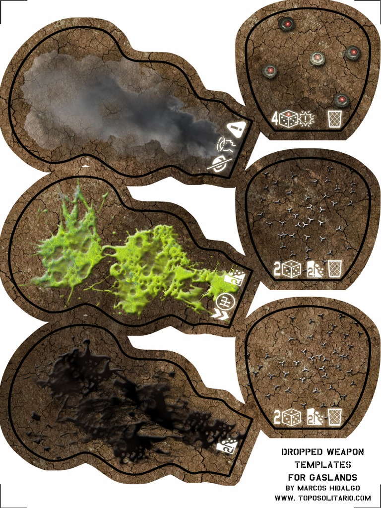 GASLANDS Refuelled - Dropped Weapon Templates | PDF