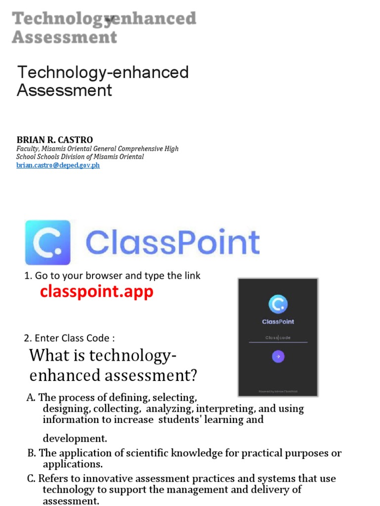 Technology-enhanced Assessment | PDF | Educational Assessment ...