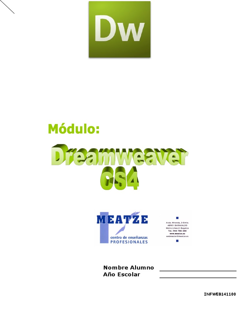 Guía Completa de Dreamweaver CS4 | PDF | Adobe Dreamweaver | HTML