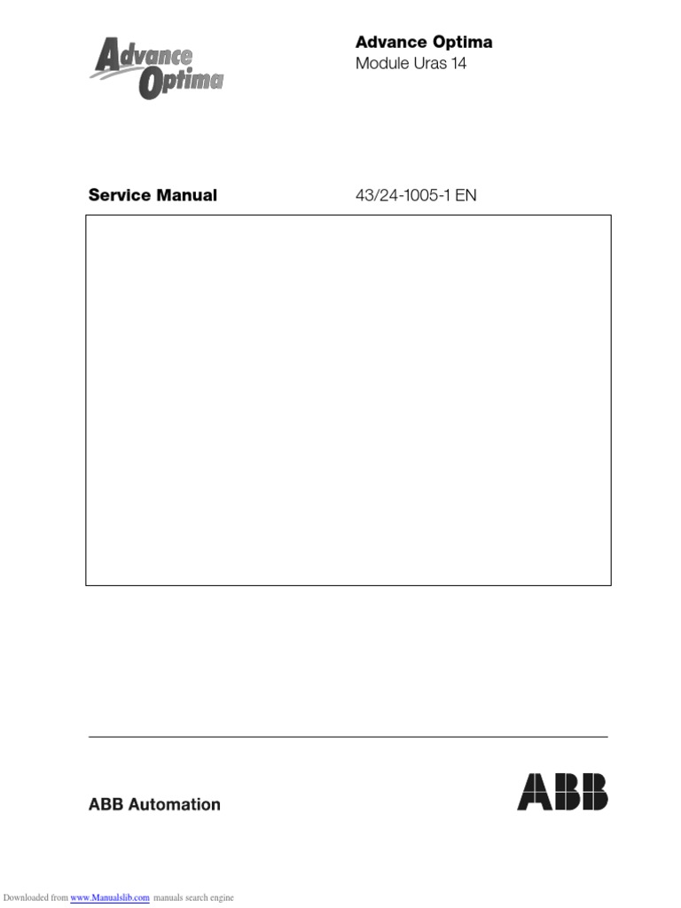 Uras 14 Service Manual Overview | PDF | Absorption Spectroscopy | Sensor