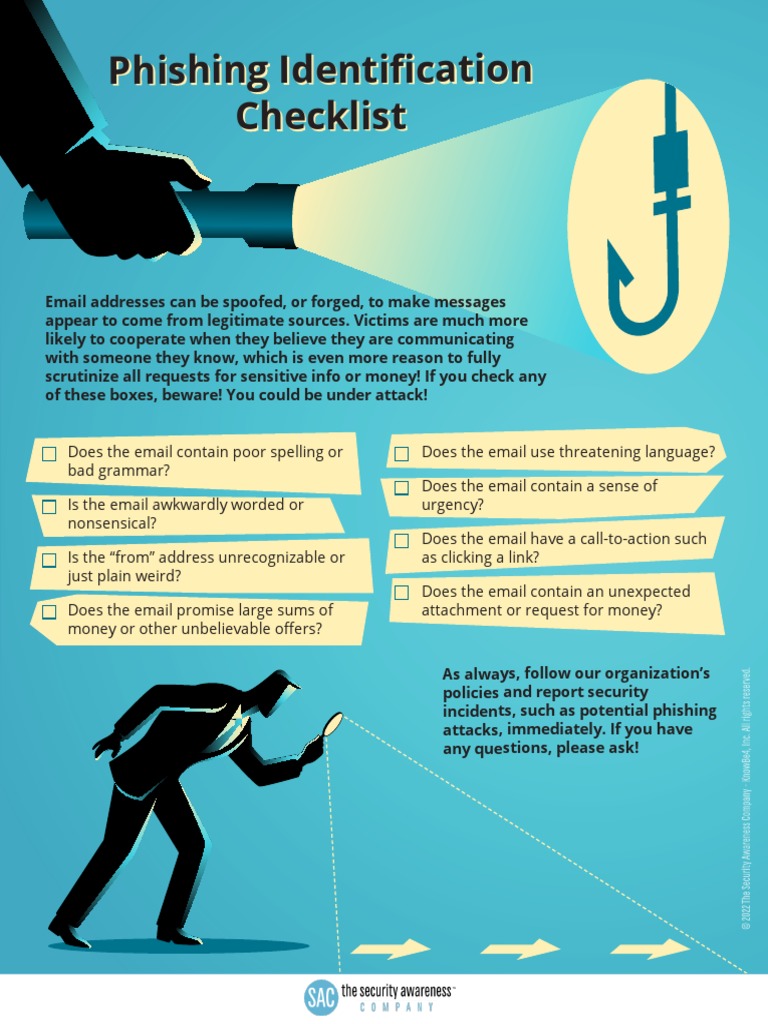 Phishing Identification Checklist | PDF