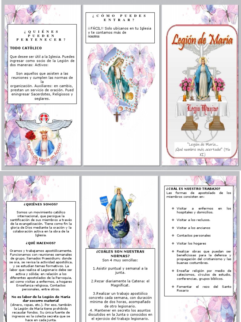 Triptico Legion de Maria PDF | PDF