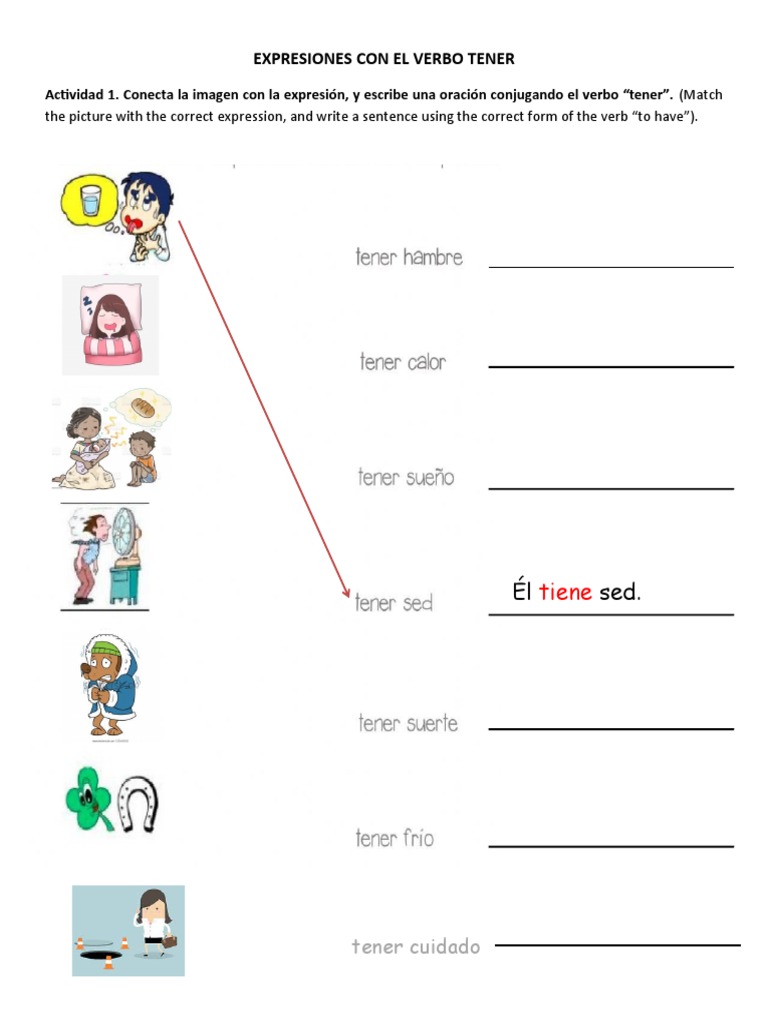 Expresiones Con El Verbo Tener | PDF | Artes del lenguaje y disciplina ...