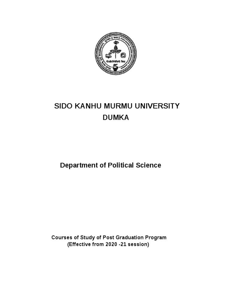 MA Political Science Syllabus 2020-21 | PDF | International Law ...