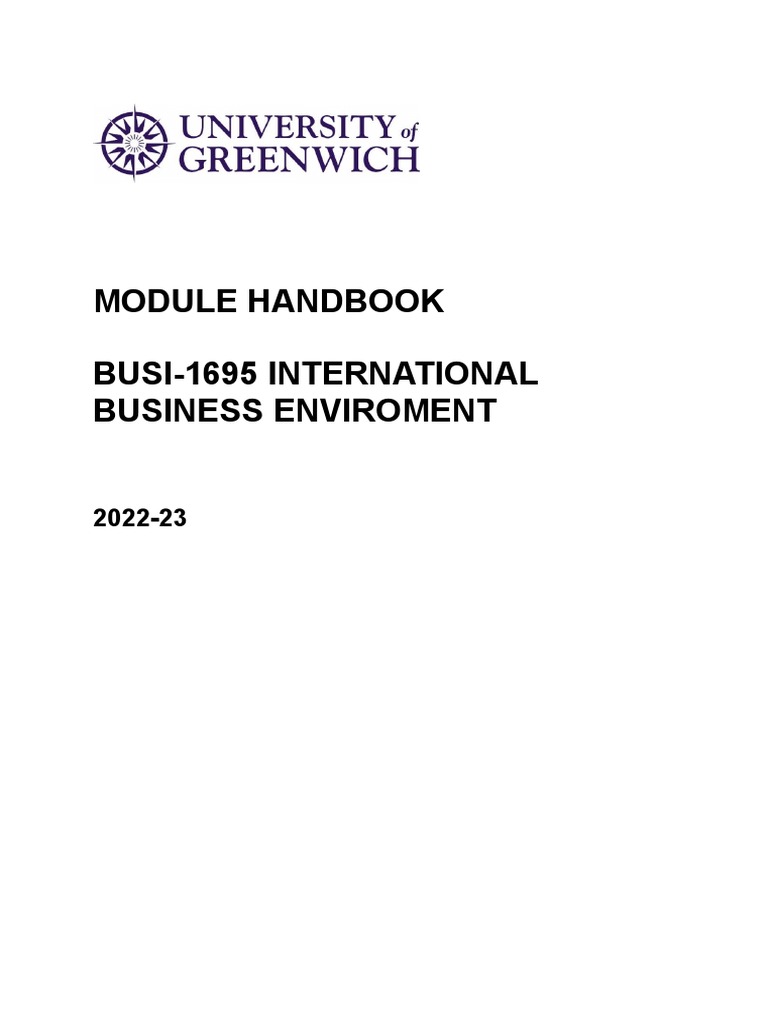 Final - BUSI 1695 Module Handbook 2022 2023 HCM 1 | PDF | Inquiry Based Learning | Learning