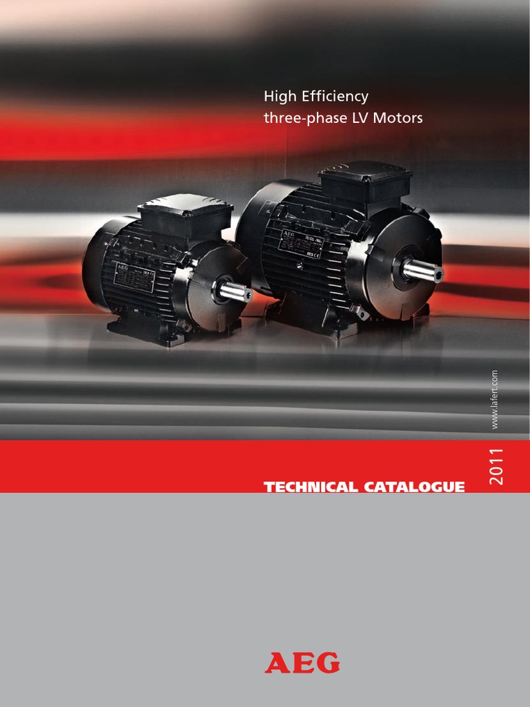 AEG Electric Motors Technical Catalogue | PDF | Electric Motor ...