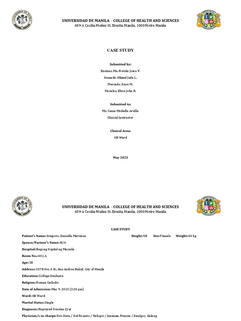 Case Study OB Ward | PDF