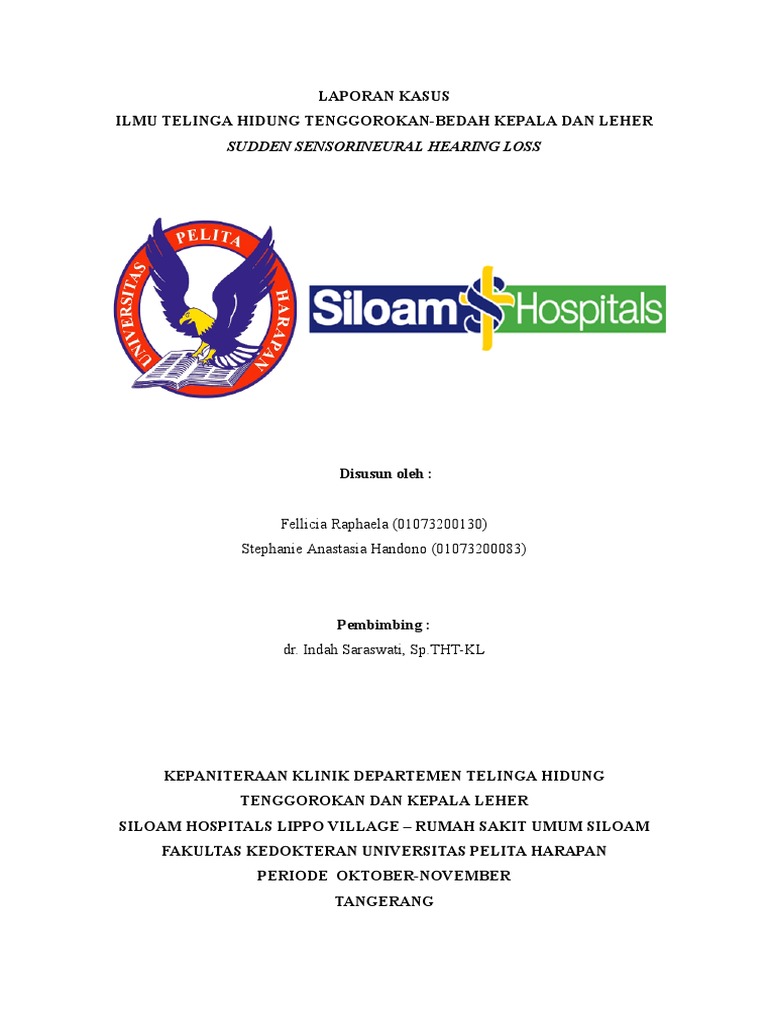 Laporan Kasus THT Revisi SSNHL | PDF