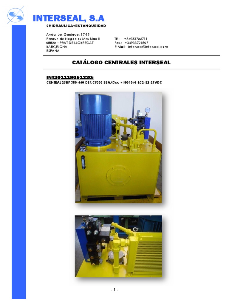 Catálogo Centrales Interseal Rev0 | PDF
