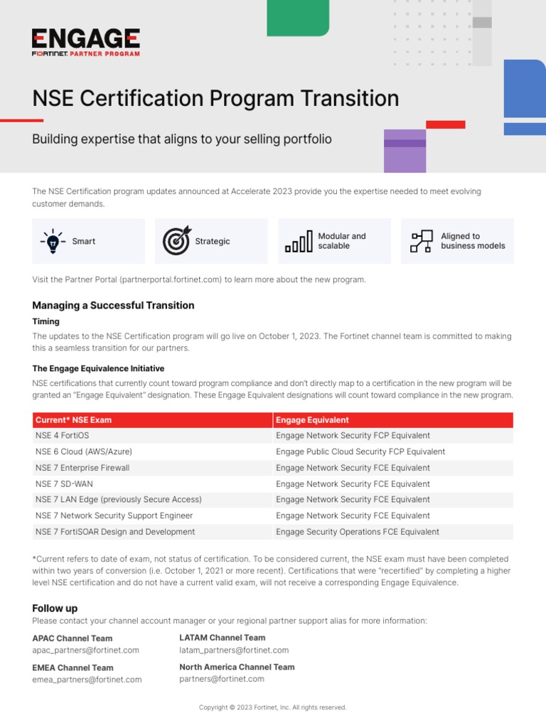 2023 NSE Updates Engage Equivalence Program One Pager | PDF ...