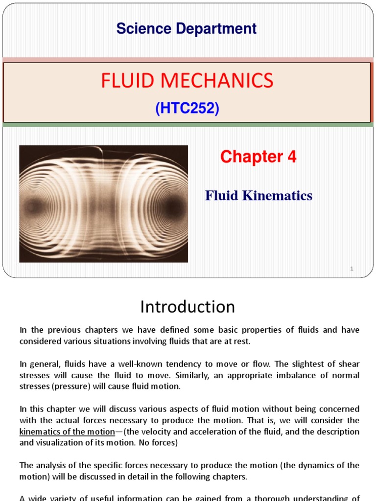 Lecture 4-Fluid Kinematics | PDF | Fluid Mechanics | Fluid Dynamics