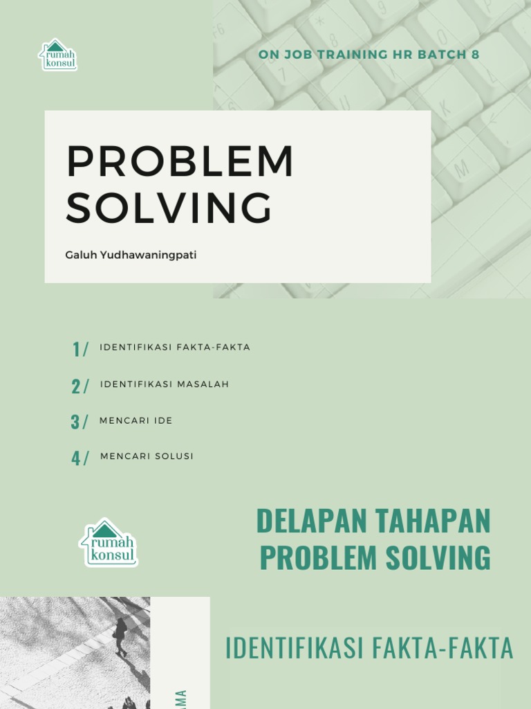 Problem Solving - OJT HR 8 | PDF