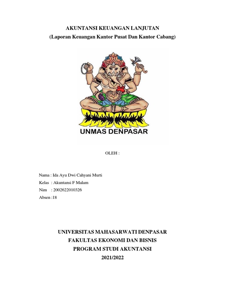 18 - Ida Ayu Dwi Cahyani Murti - Tugas 3 AKL | PDF