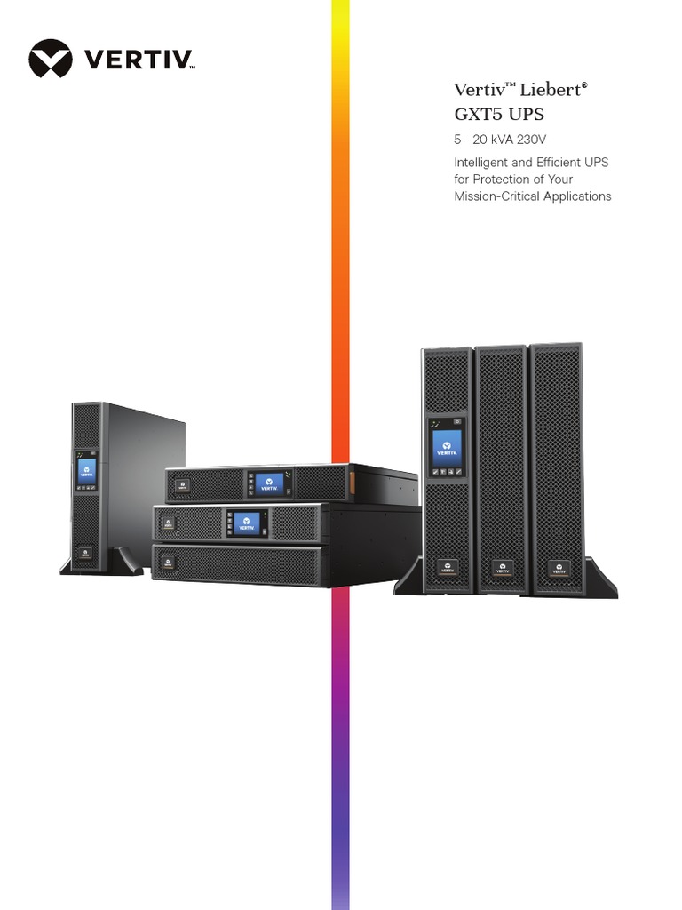 Vertiv gxt5 Brochure en | PDF | Alternating Current | Data Center