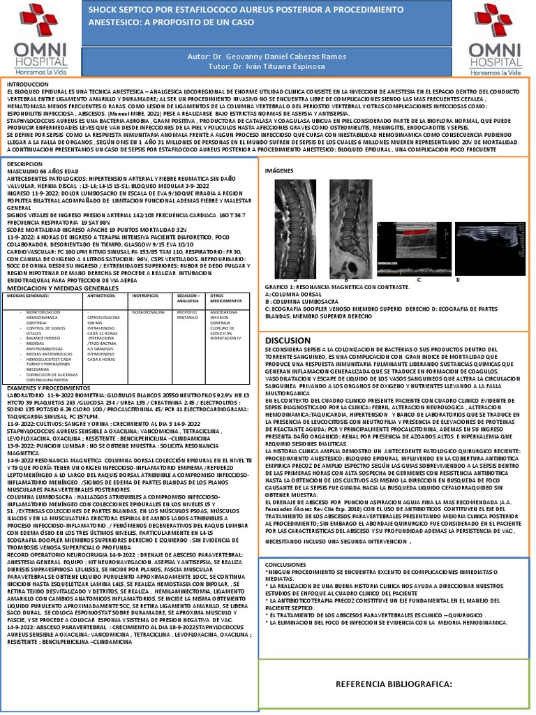 Doc2 POSTER | PDF | Septicemia | Staphylococcus Aureus
