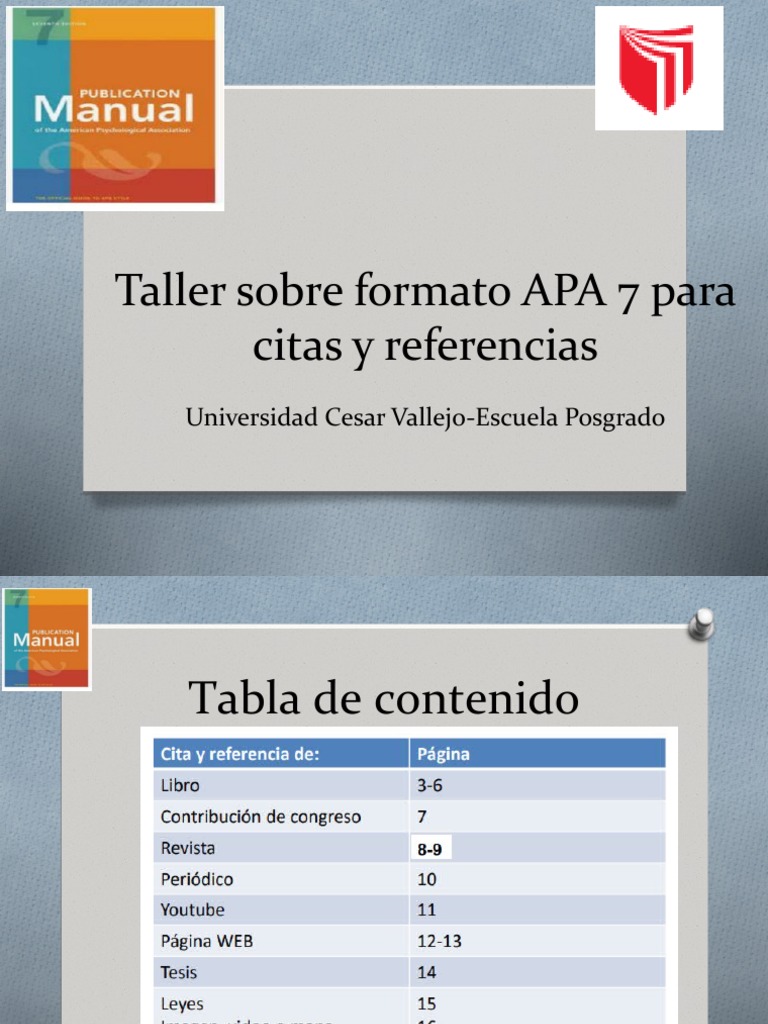 Taller_formato_APA_7 | PDF | Estilo apa
