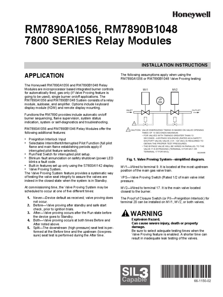 RM7890A1056 | Download Free PDF | Electrical Wiring | Relay