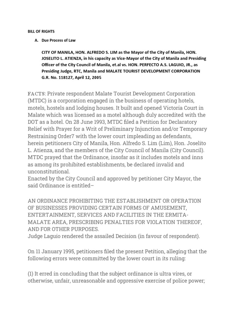 Bill of Rights Case Digest | PDF | Prosecutor | Miranda Warning