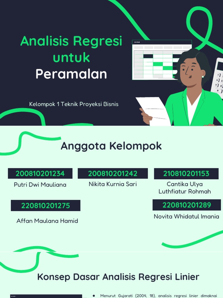 (Edited) PPT Kelompok 1 Regresi Linier | PDF