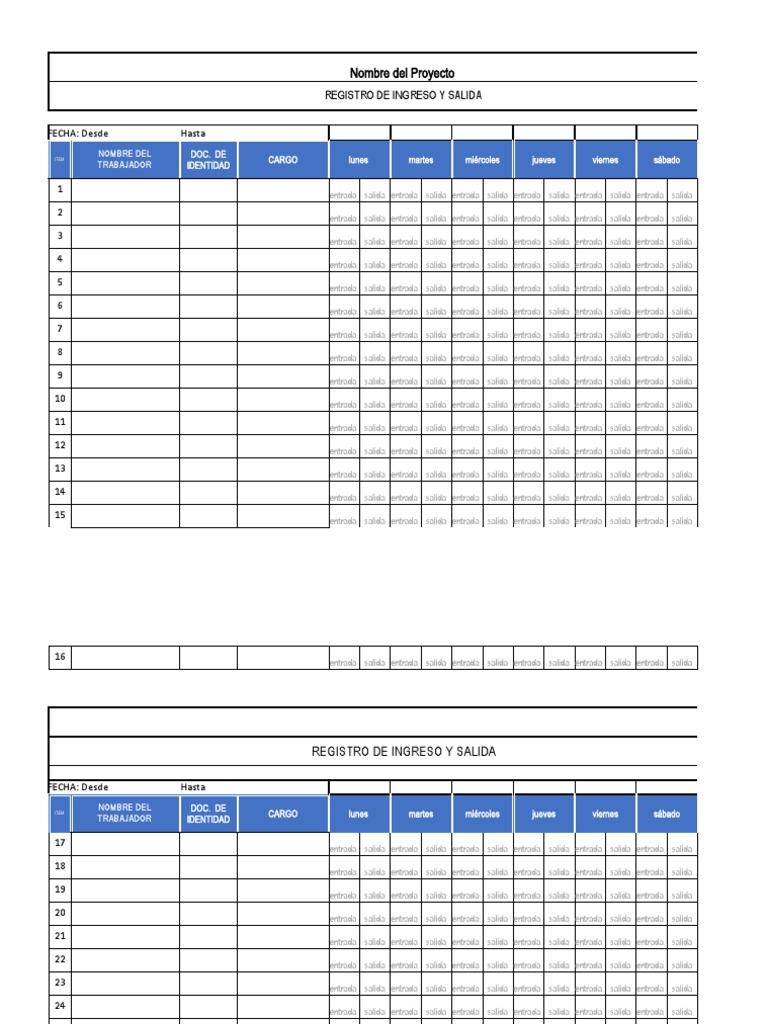 Ingreso de Personal | PDF