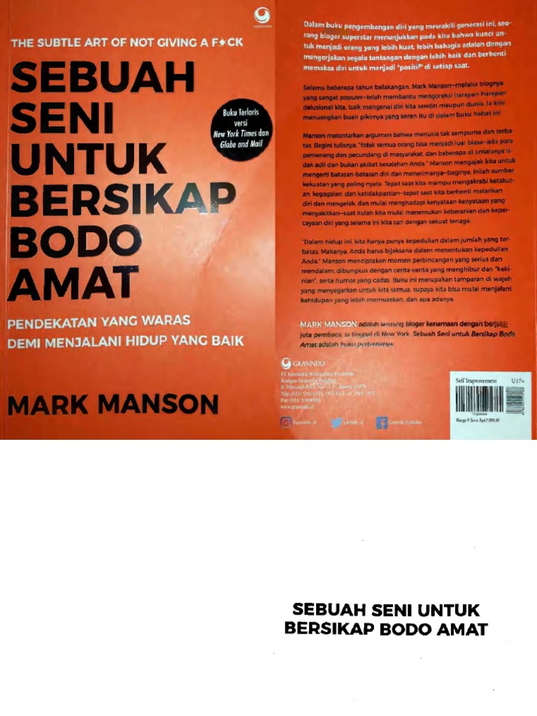 Sebuah Seni Untuk Bersikap Bodo Amat | PDF