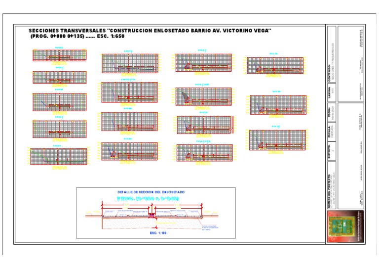PLANOS Constructivos ENLOSETADO V VEGA 4 | PDF