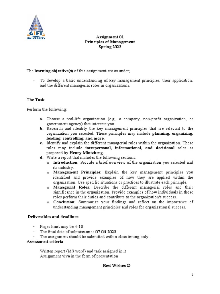 Assignment No.1 | PDF | Career & Growth