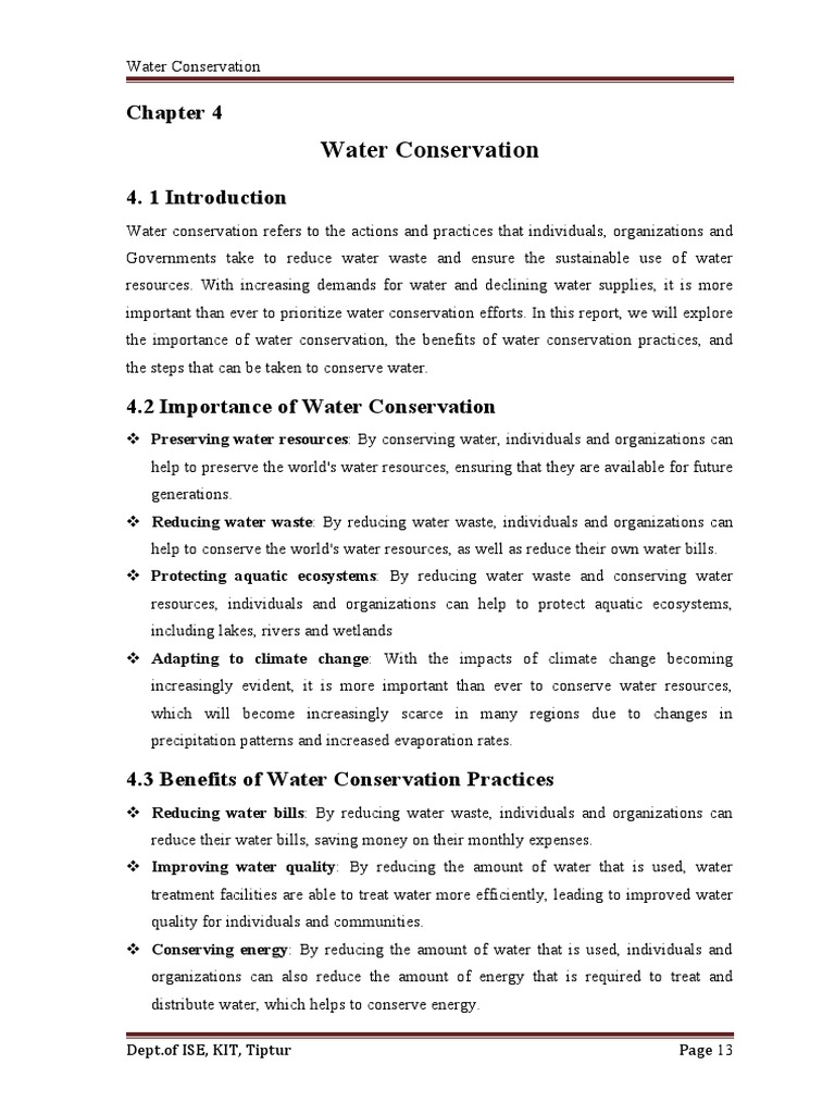 Project Related | PDF | Water Conservation | Water
