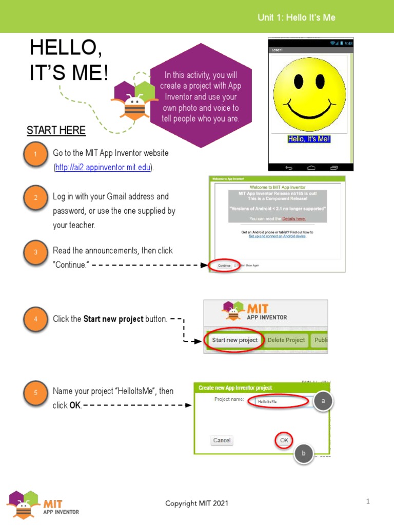 Unit 1 Hello It's Me Student Guide | PDF