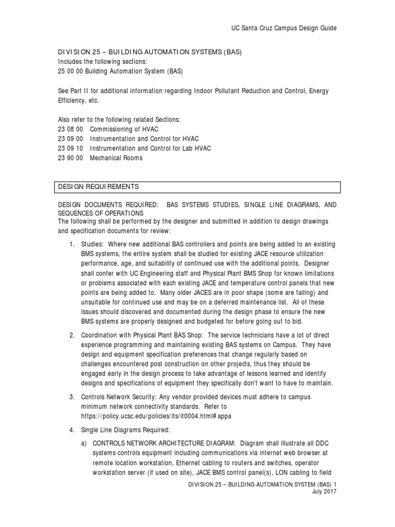 25 00 00 Bas | PDF | Computer Network | Building Automation