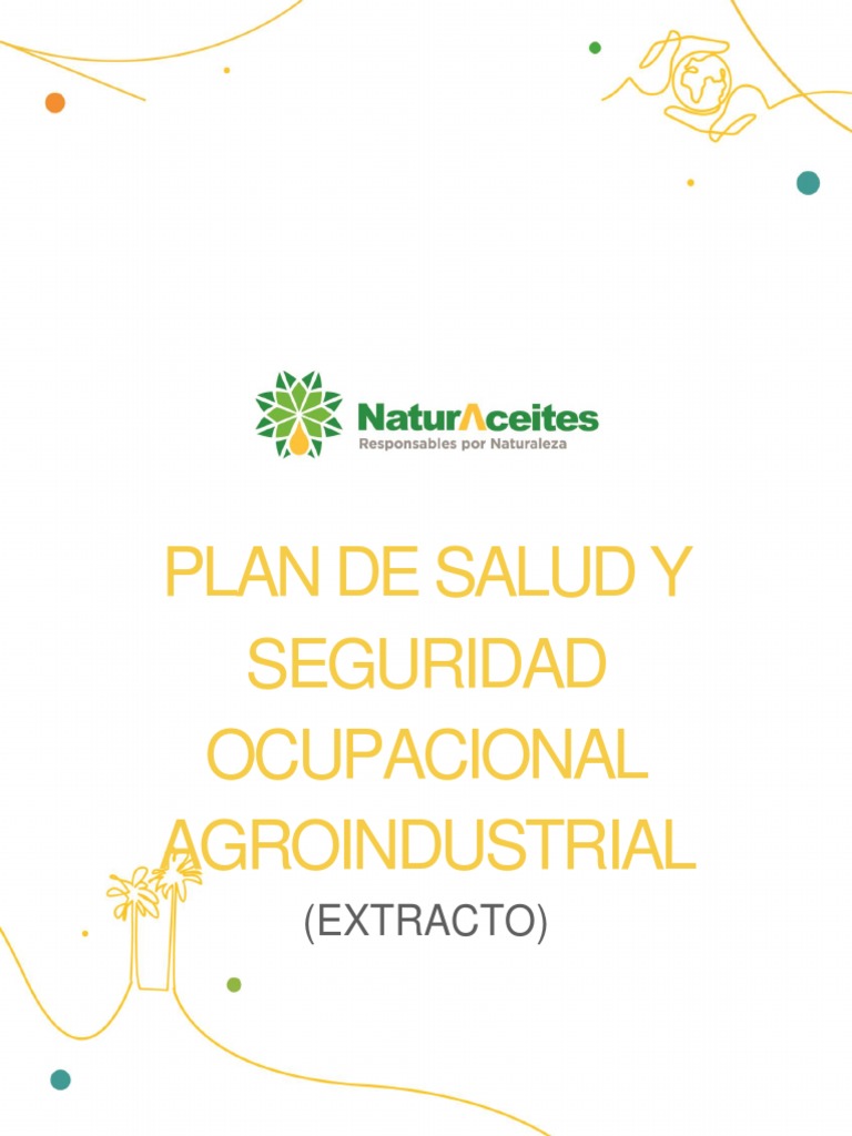 Extracto Plan de Sso | PDF | Seguridad y salud ocupacional | Primeros ...