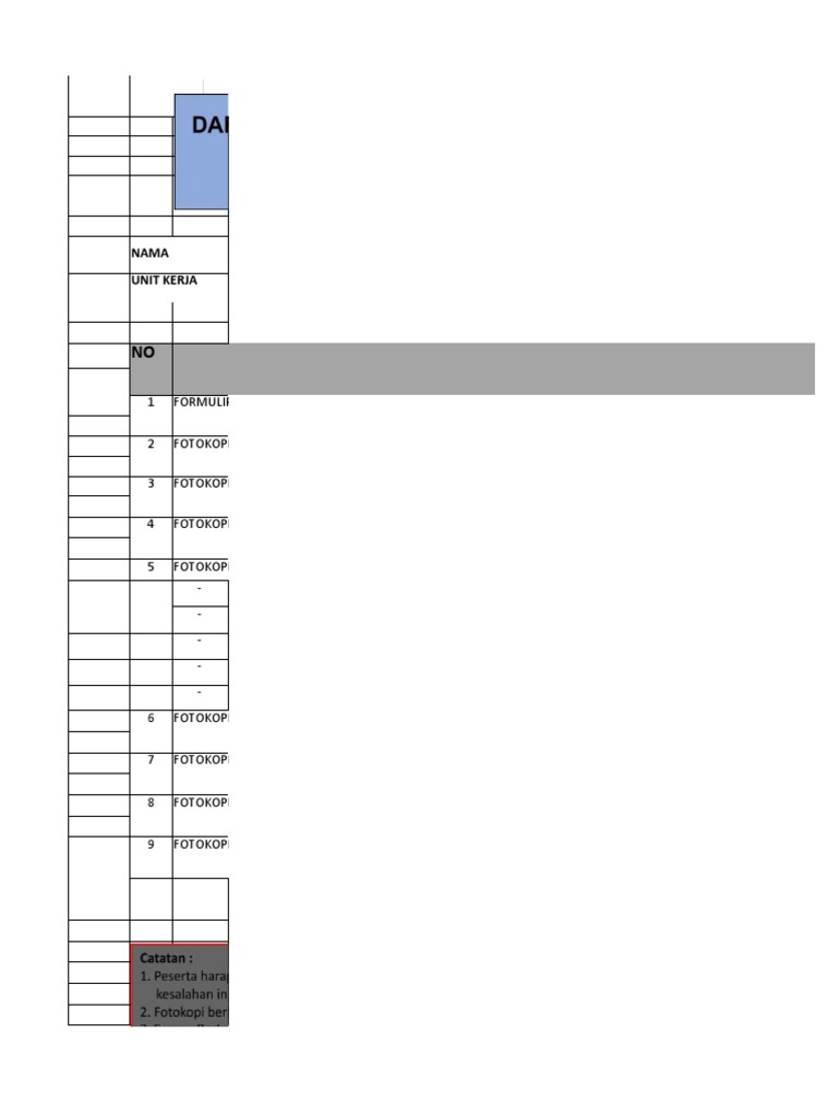 Kelengkapan Berkas FIP PPPK | PDF